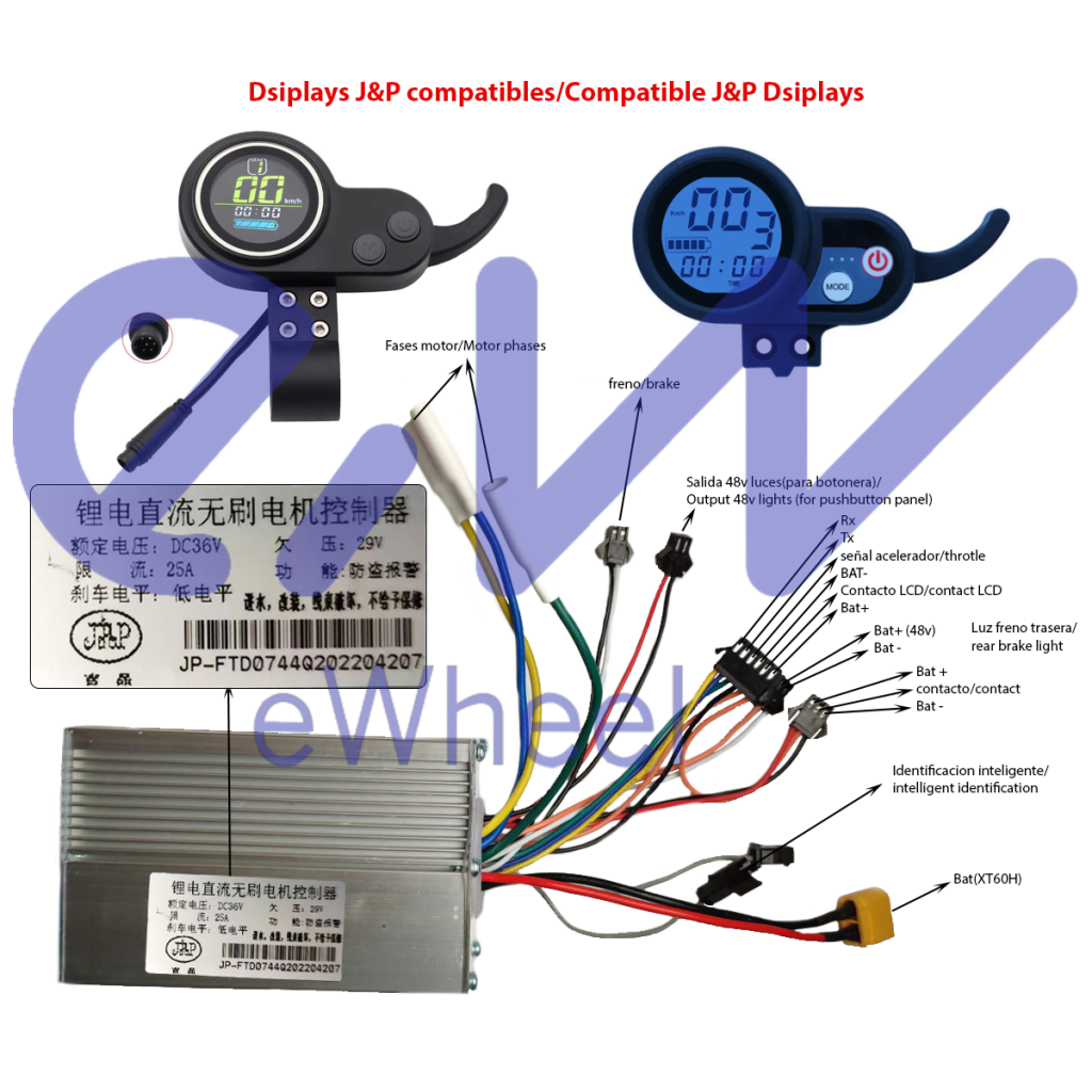 Controladora J&P 36V 25A
